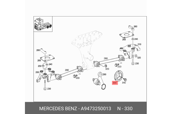 MERCEDES-BENZ A9473250013 A9473250013