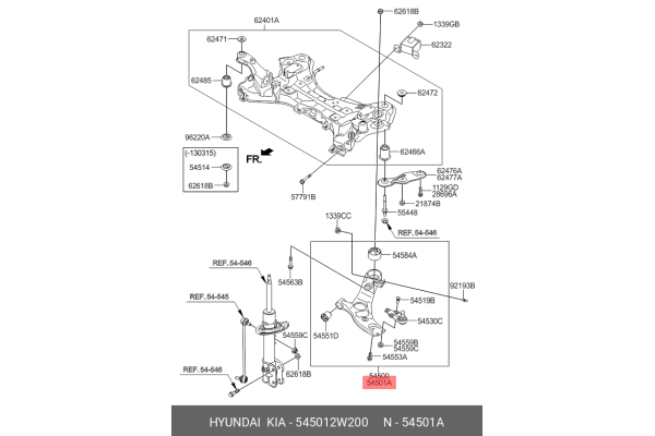 HYUNDAI 54501-2W200 54501-2W200