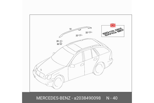 MERCEDES-BENZ A2038490098 A2038490098