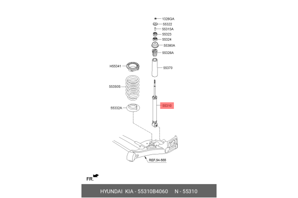 HYUNDAI 55310-B4060 55310-B4150,55310B4190