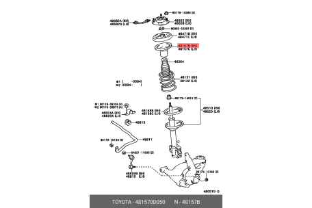 TOYOTA 48157-0D050 48157-52030,48157-52040,48157-0D060