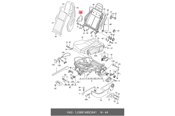 VOLKSWAGEN 1J3881480C B41 1J3881480C B41