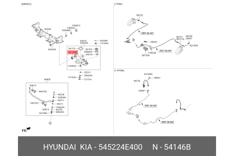 KIA 54522-4E400 0K63B-34-820,54522-4E400,54522-4E400
