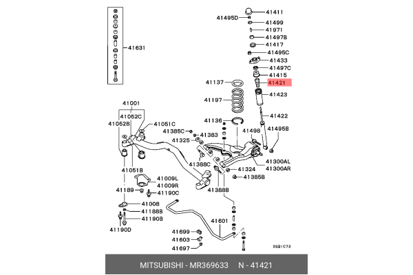 MITSUBISHI MR369633 4060A047