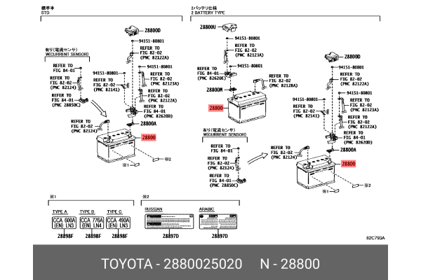 TOYOTA 2880025020 2880025020