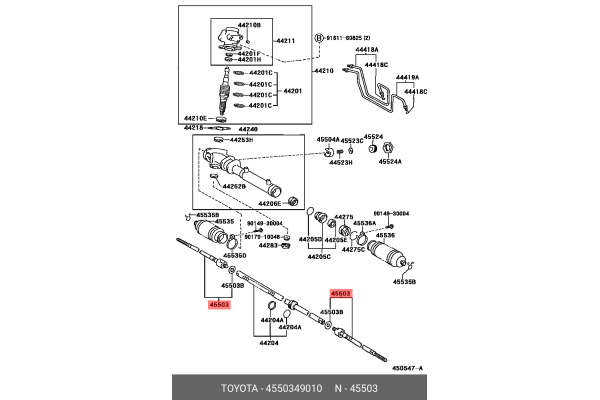 TOYOTA 45503-49010 45503-49010