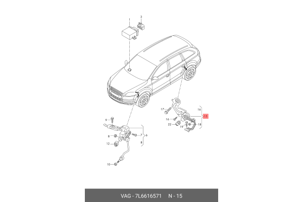 VOLKSWAGEN 7L6616571 7L6616571