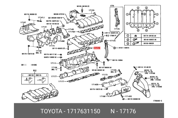 TOYOTA 1717631150 1717631150
