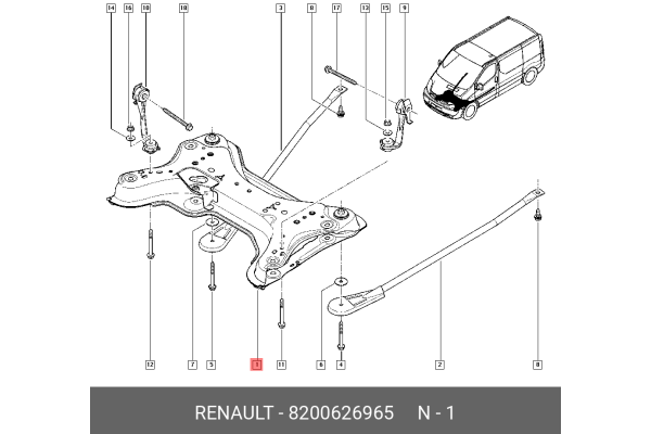 RENAULT 8200626965 8200626965