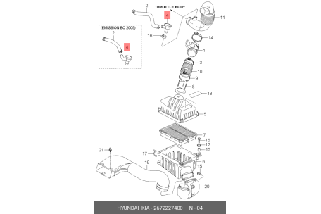 Hyundai / KIA 2672227400 2672227400