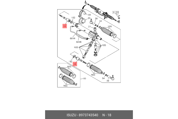 ISUZU 8-97374-354-0 8-97374-354-0