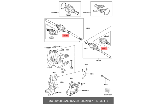 LAND ROVER LR025067 LR041968_JCO,LR124673,LR034529_JCO
