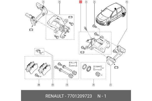 RENAULT 7701209723 7701208261