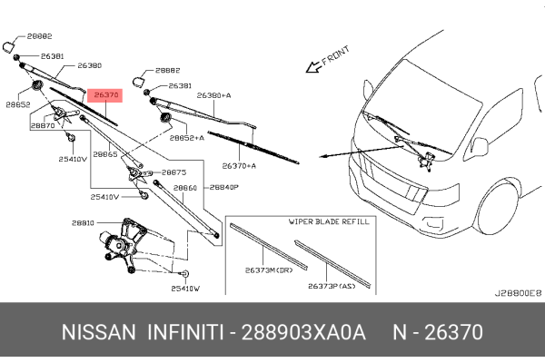 NISSAN 28890-3XA0A 28890-3RH0A,28890-1CA0A
