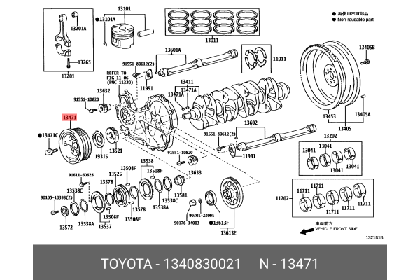 TOYOTA 13408-30021 13408-30021,1340830020