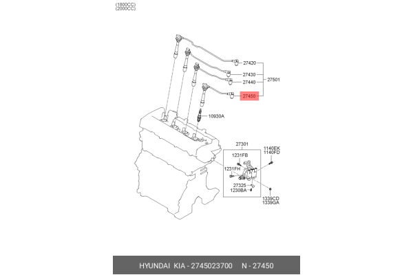 Hyundai / KIA 2745023700 2745023700