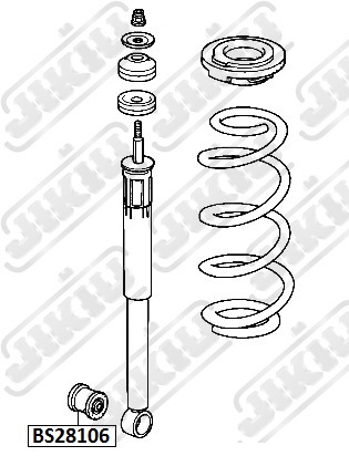 SHOCK ABSORBER BUSH JIKIU BS28106 52622-SAA-005,52622-TG5-C01