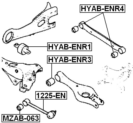 FeBest HYAB-ENR3 55215-2G000,55230-C1100,55215-2S000,55215-3R000,55215 ...