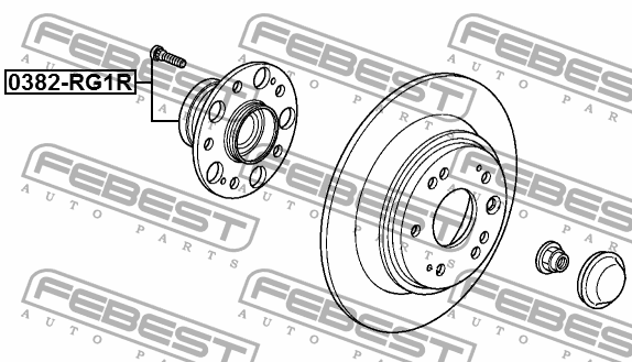 WHEEL HUB FeBest 0382-RG1R 42200-SLJ-008