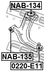 FeBest 0220-E11 54501-AX00B_JB,54500-BC41A_JB,82 00 041 279_JB,54 50 ...