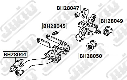 BUSH, SUSPENSION JIKIU BH28047 52395-S5A-004,52390-SWA-A00_BH