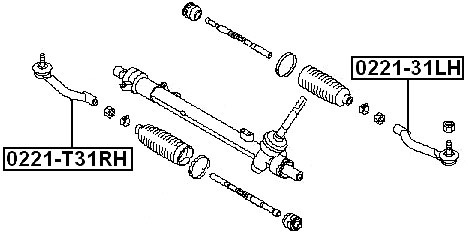 FeBest 0221-T31RH D8520-JG00A,48527-JD01A,D8E20-JG00A