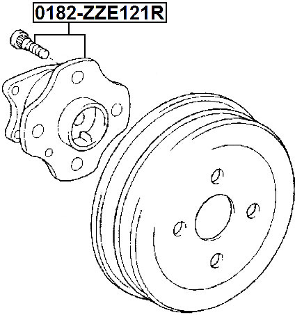 FeBest 0182-ZZE121R 42410-12211,42410-02140,42410-02101,42410-02100