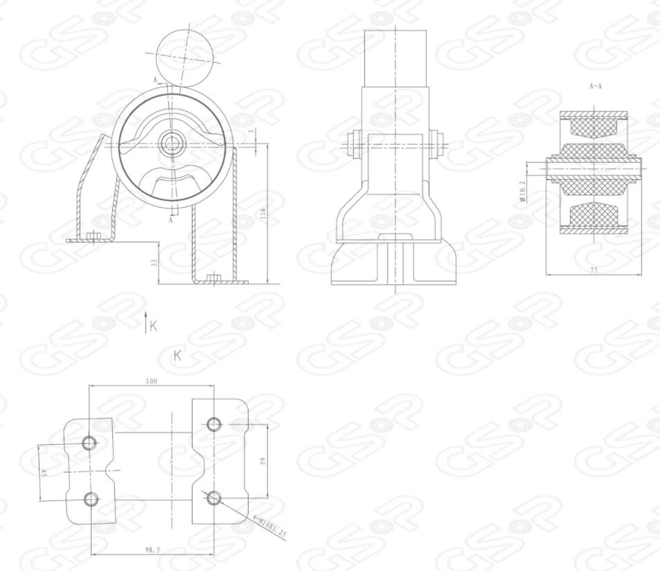 GSP 533293 21930-1M250,21930-2R100,21930-2L150,21930-1M350