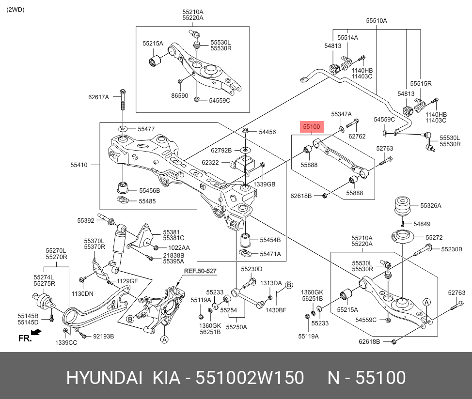 KIA 55100-2W150 55100-2W150,55100-2W100