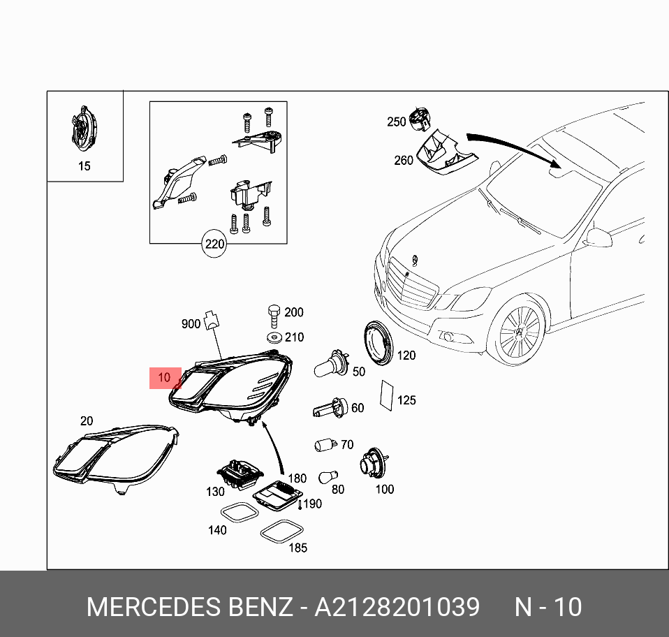 Daimler AG A2128201039 A2128201039