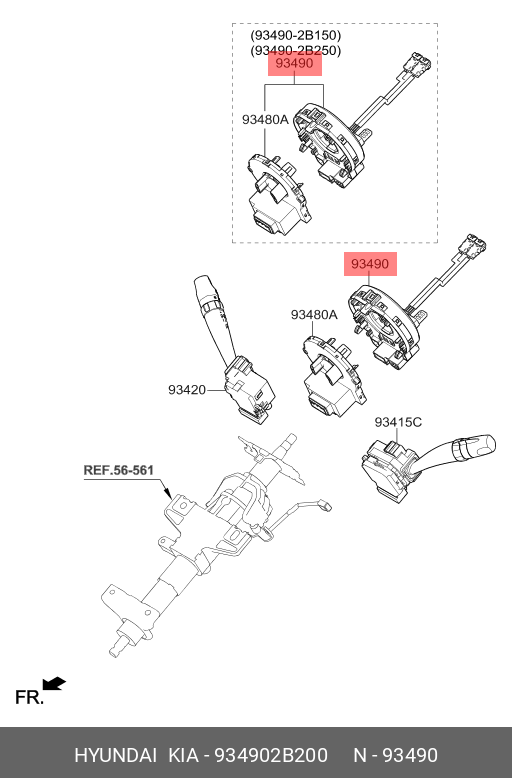Hyundai / KIA 934902B200 934902B200