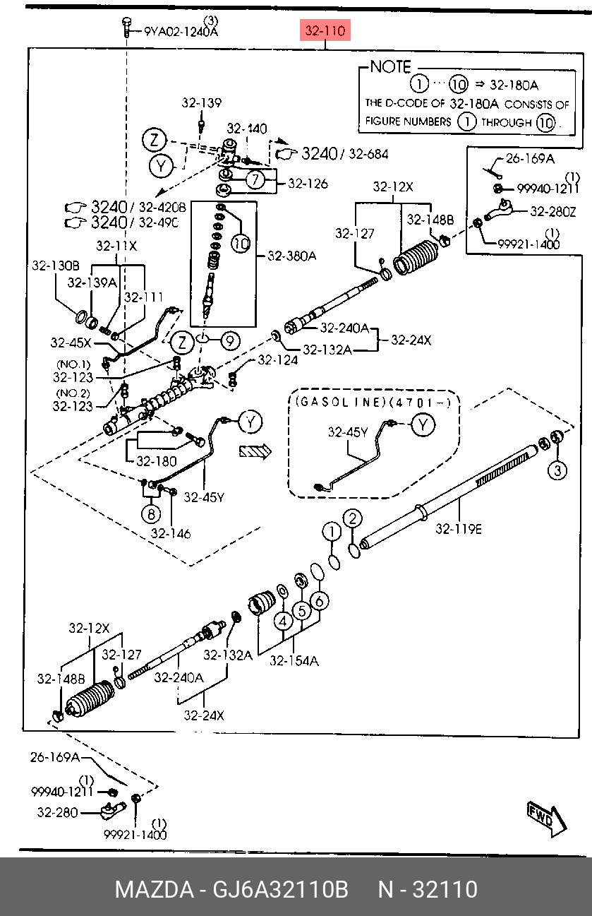 MAZDA GJ6A-32-110B GJ6A-32-110B,GJ6A-32-110C,GJ6A-32-110E