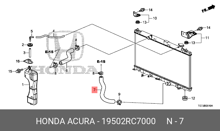 HONDA 19502-RC7-000 19502-RC7-000