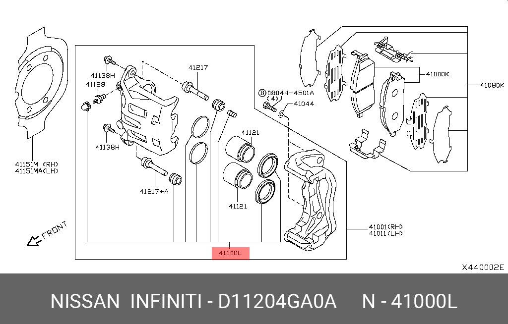 NISSAN D1120-4GA0A AY600-NS067,D1120-4GA0A,D1ABM-4GA0A