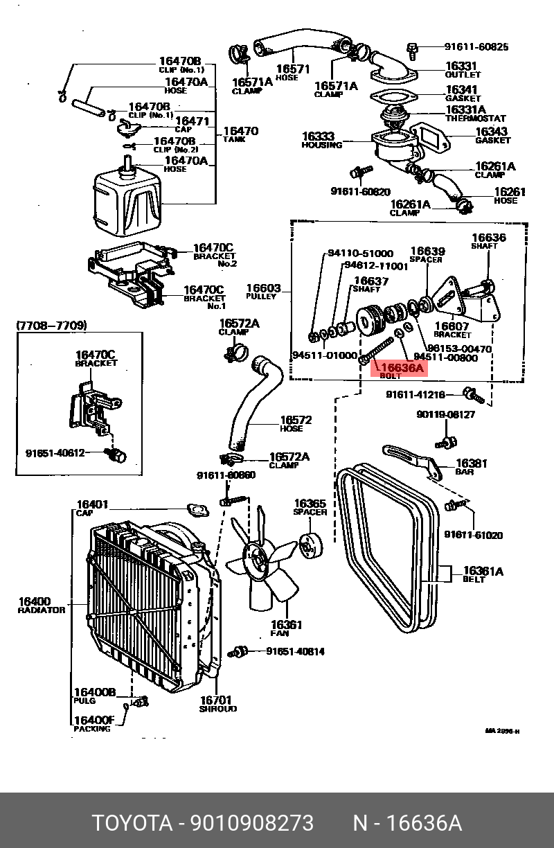TOYOTA 9010908273 9010908273