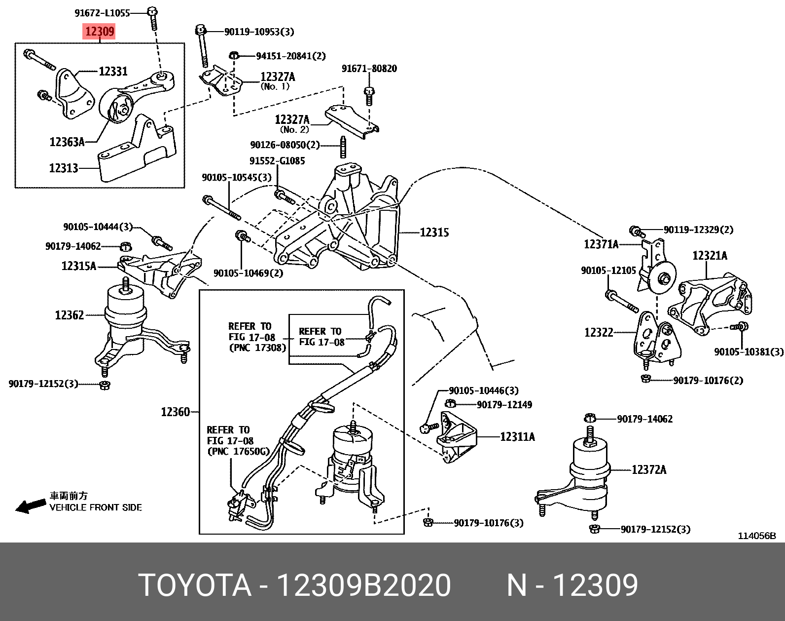 DAIHATSU 12309-B2020 12309-B2020,12309-B2020
