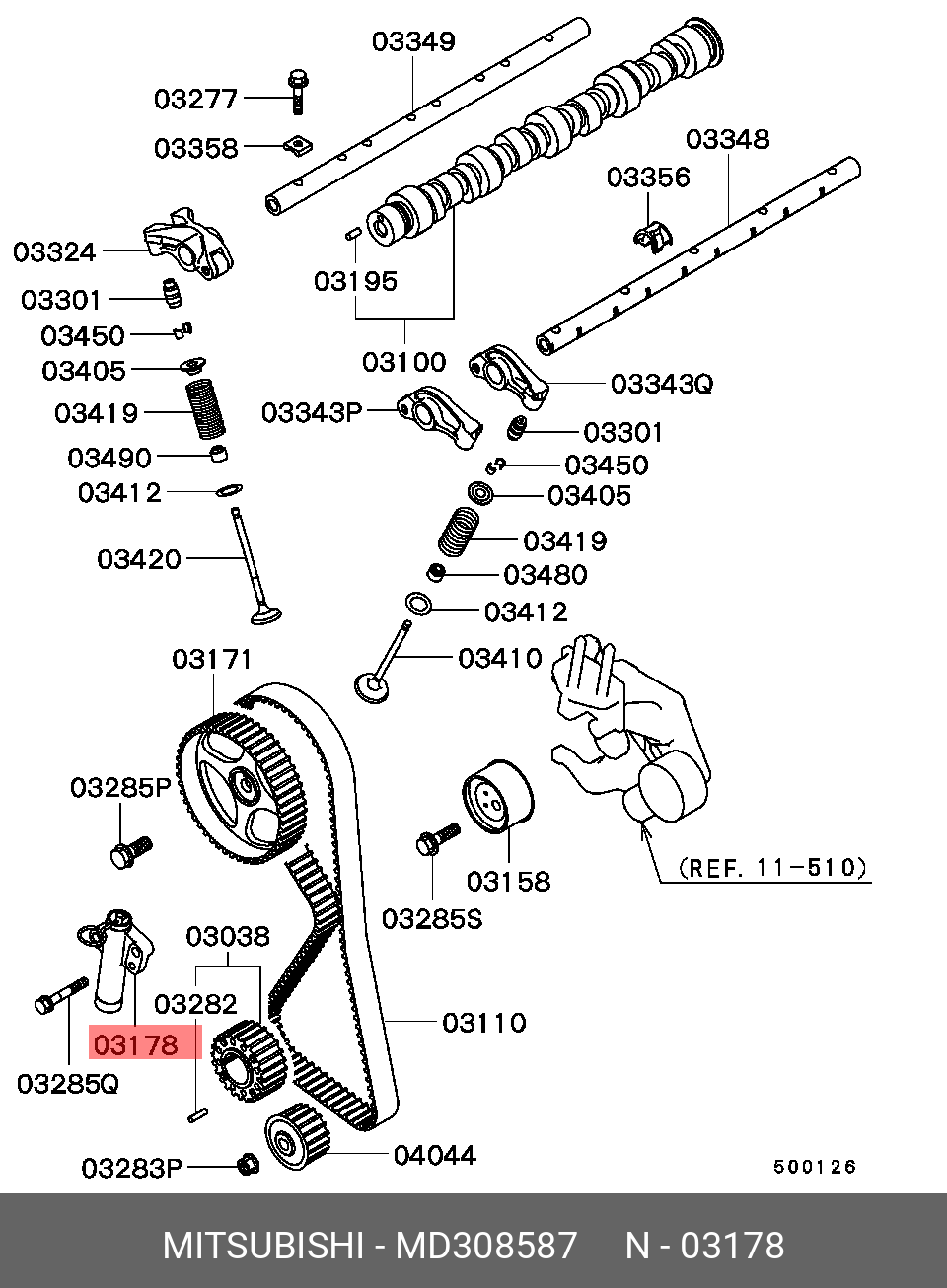 MITSUBISHI MD308587 MD308587