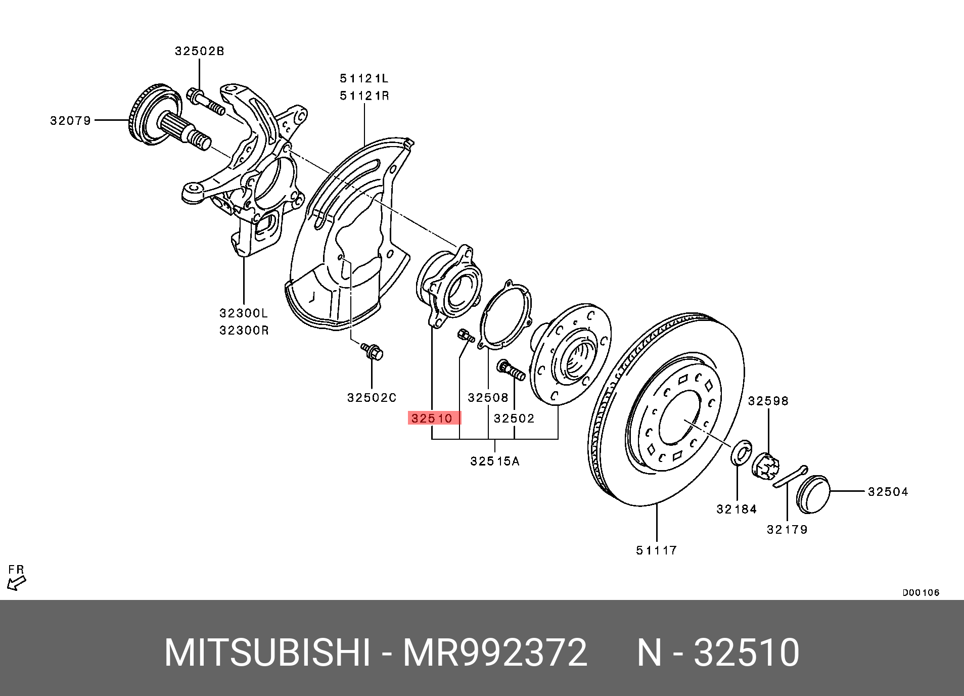 MITSUBISHI MR992372 MR992372,6000609410
