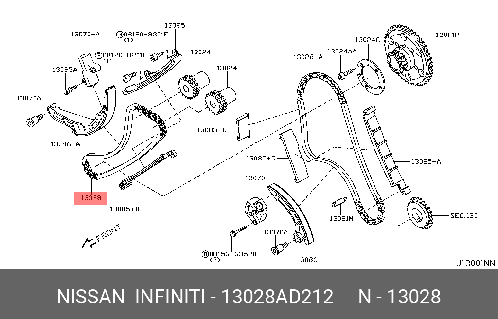 NISSAN 13028AD212 13028-AW410,13028AD211,13028AD212