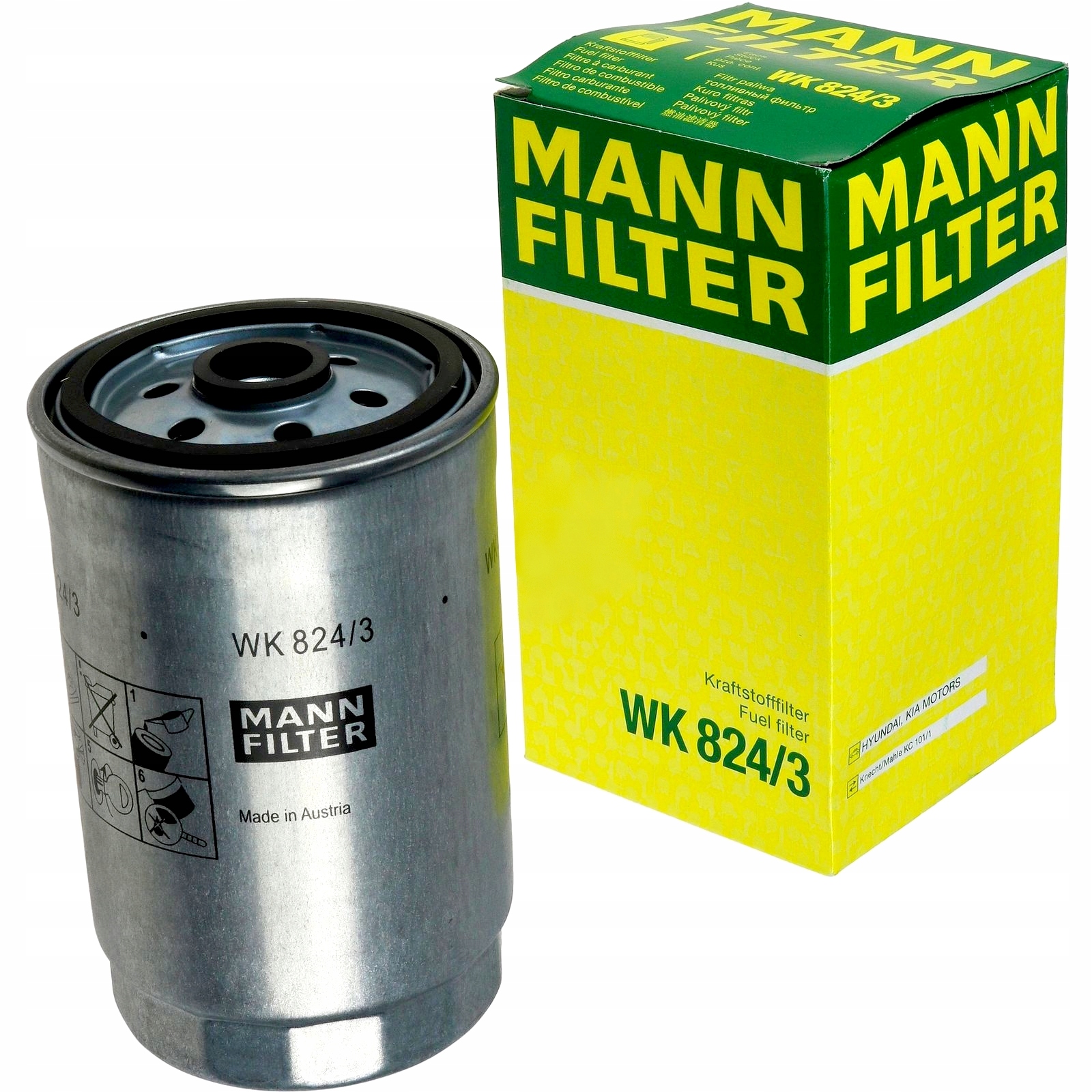 MANN-FILTER WK8243 31922-2B900,31922-3E300,319222R900