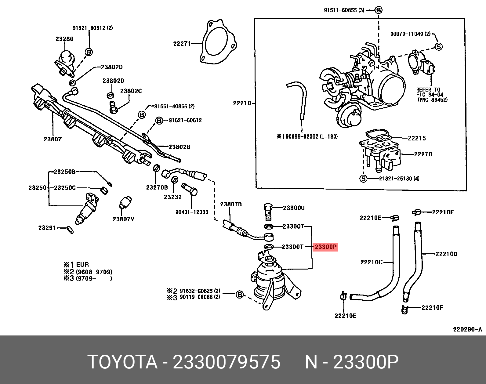 TOYOTA 23300-79575 MR204132,MB355667,23300-49175,23300-46060,23300 ...