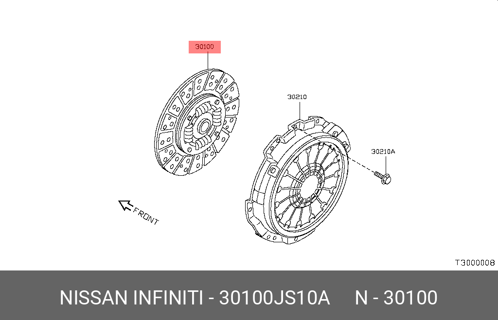 NISSAN 30100JS10A 30100JS10A
