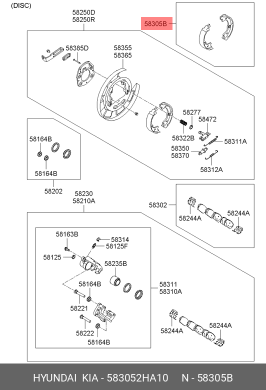 HYUNDAI 58305-2HA10 58305-2HA10,58350-2EA00