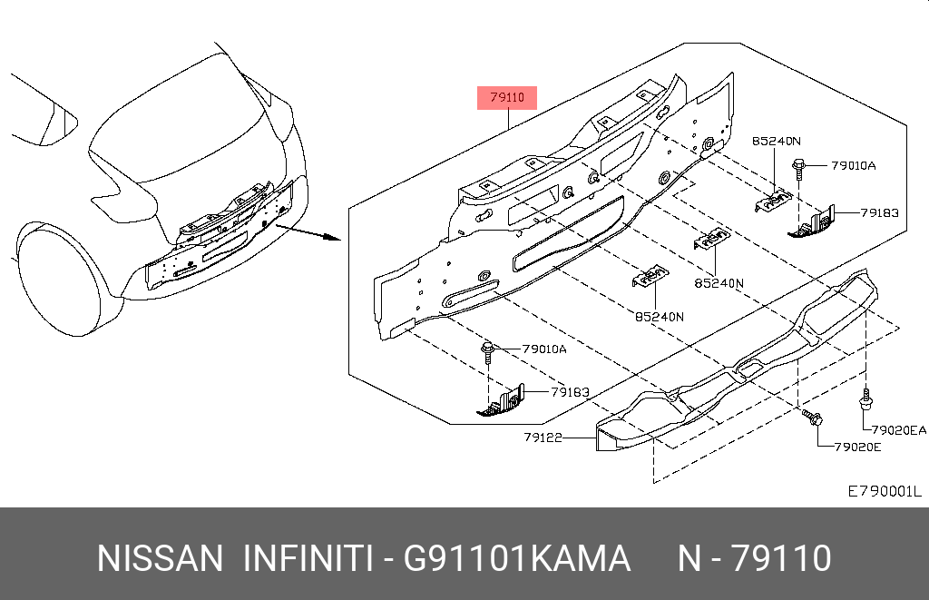 NISSAN G91101KAMA G91101KAMA