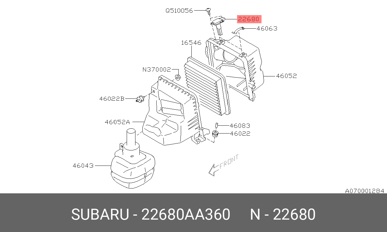 SUBARU 22680-AA360 22680-AA360