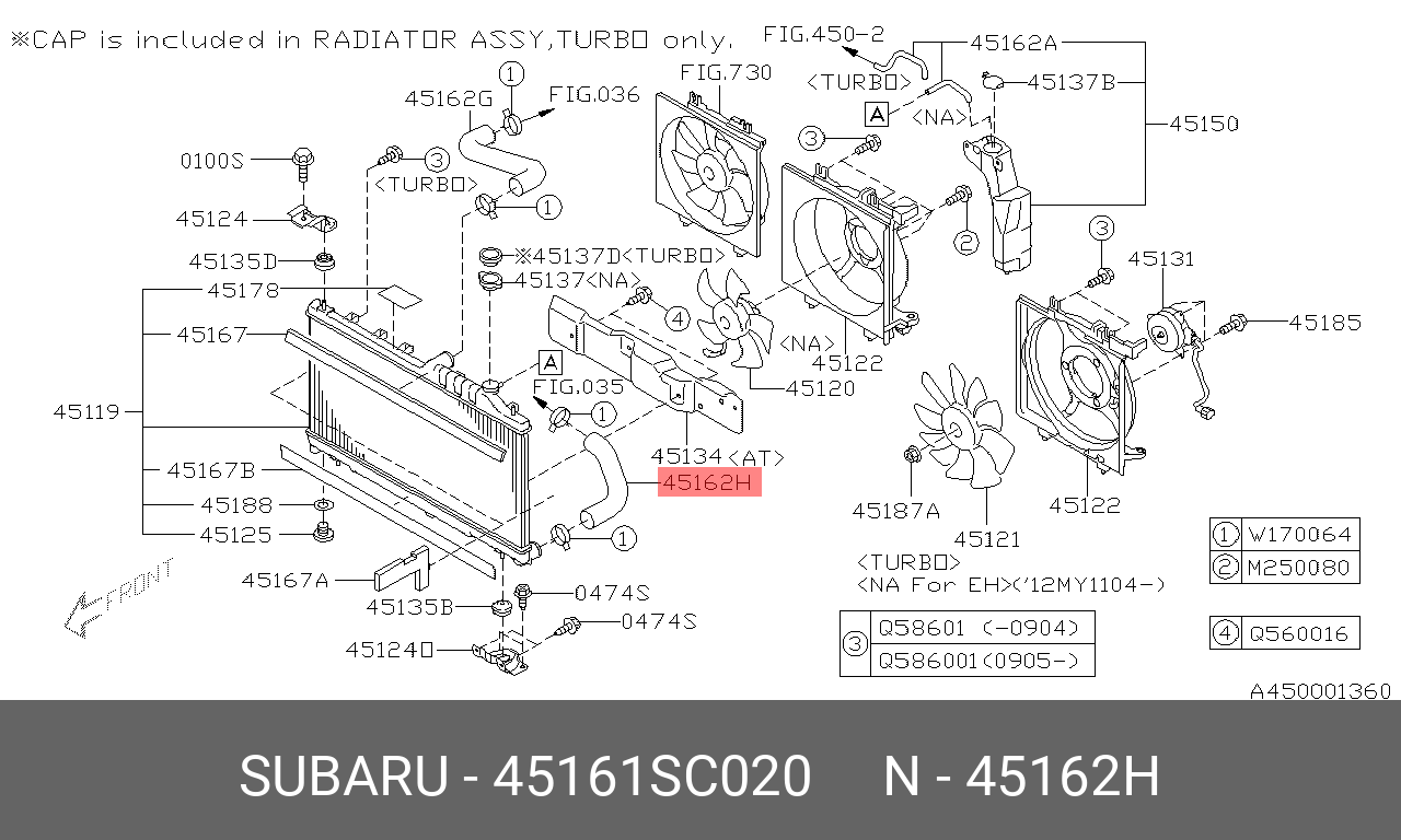 SUBARU 45161-SC020 45161-SC020