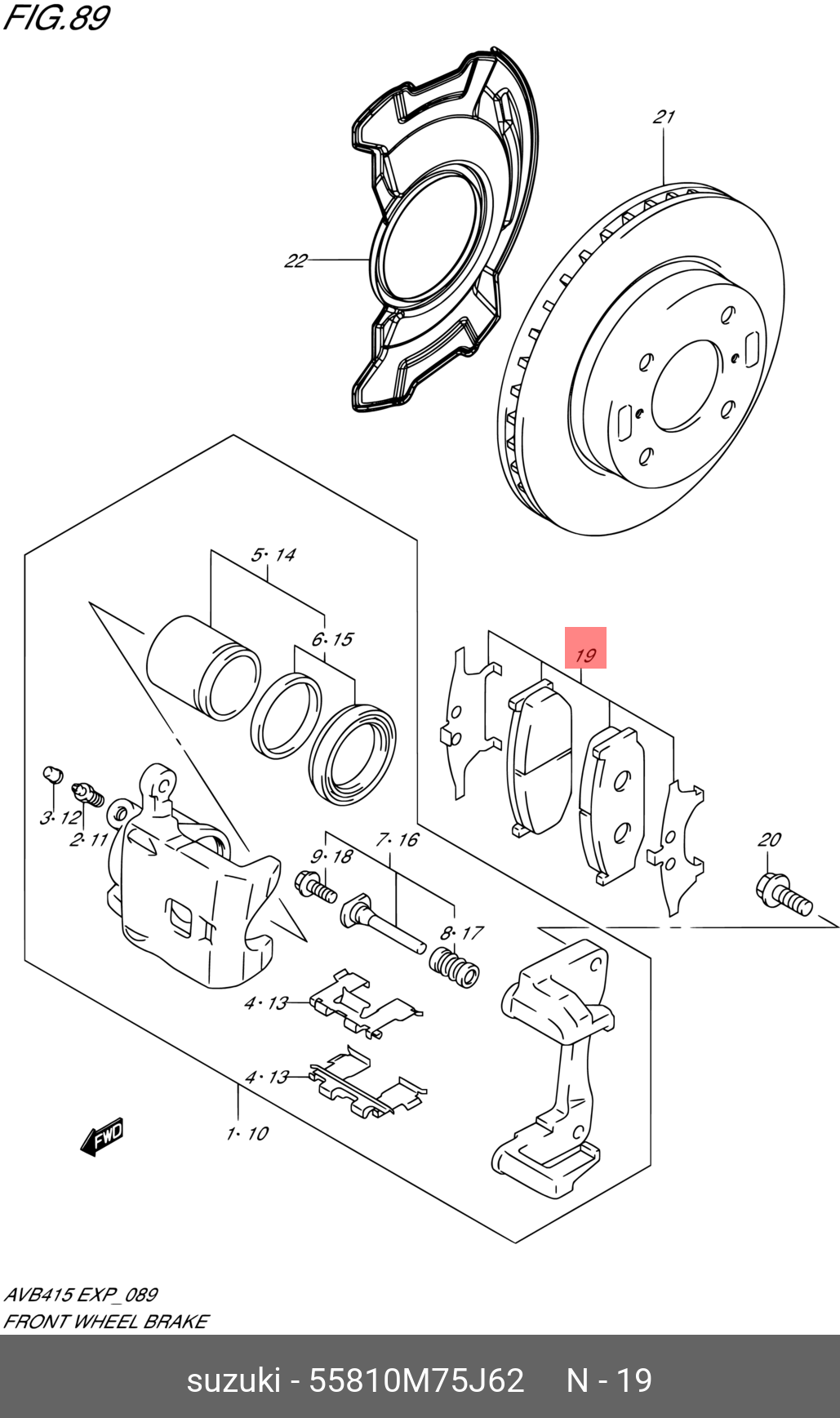 SUZUKI 55810M75J62 55810M75J62,55810M75J62000