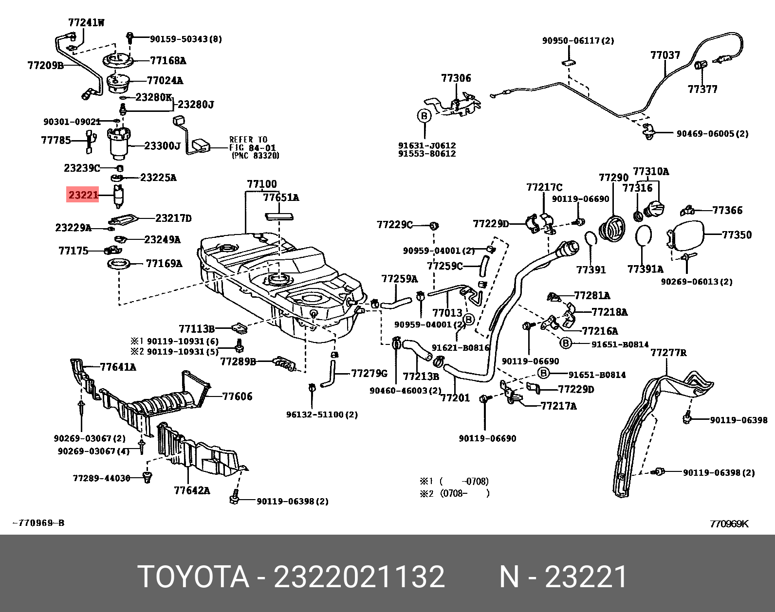 TOYOTA 2322021132 23220-31180,15100-65842_P,23221-31020