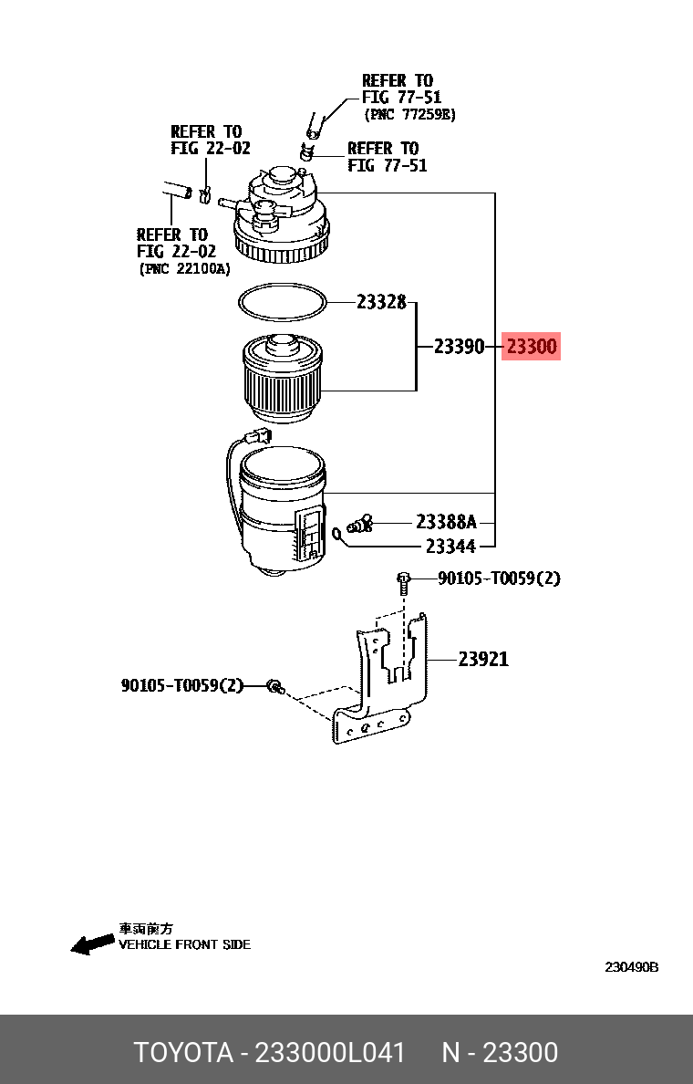 TOYOTA 233000L041 233000L041