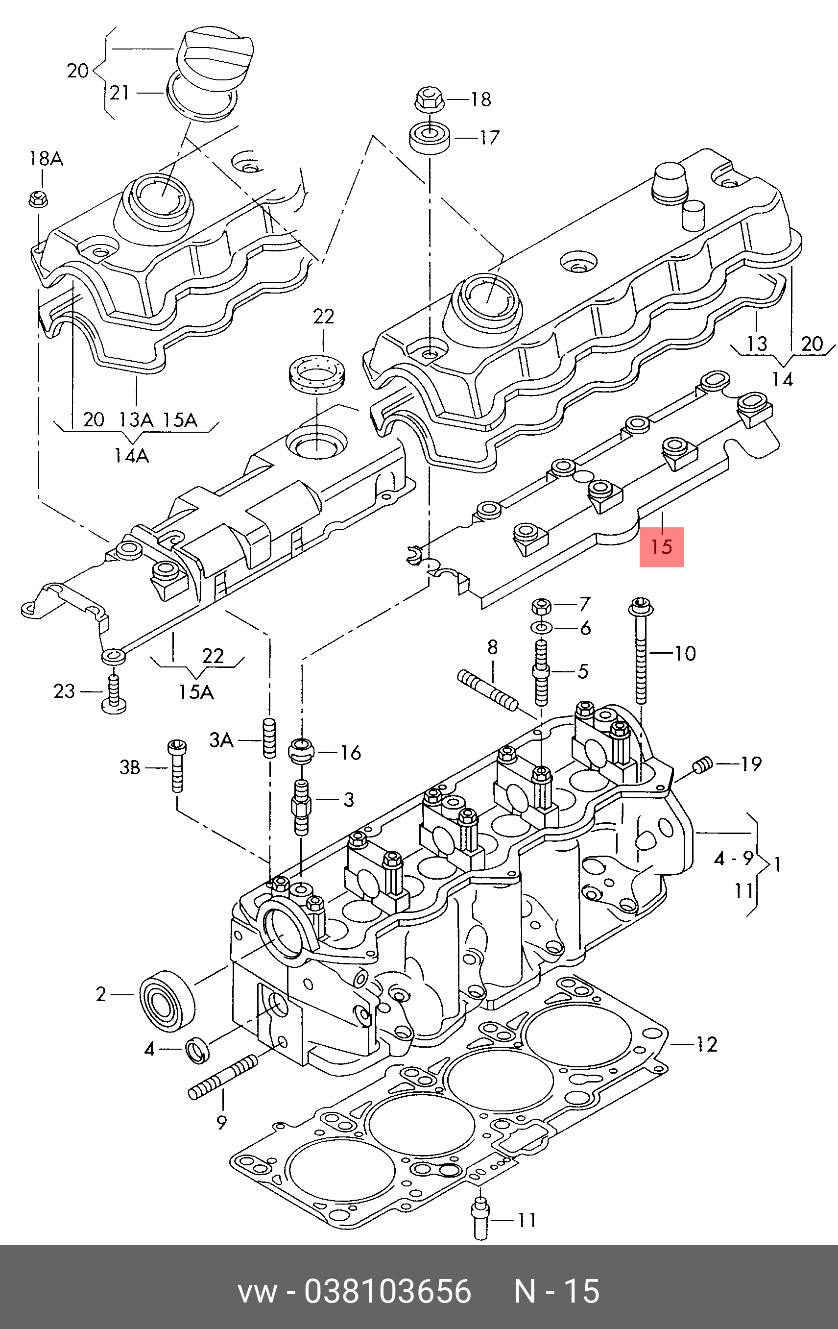 VOLKSWAGEN 038103656 038103656